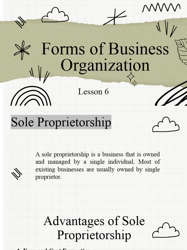 Forms of Business | PDF | Stocks | Sole Proprietorship