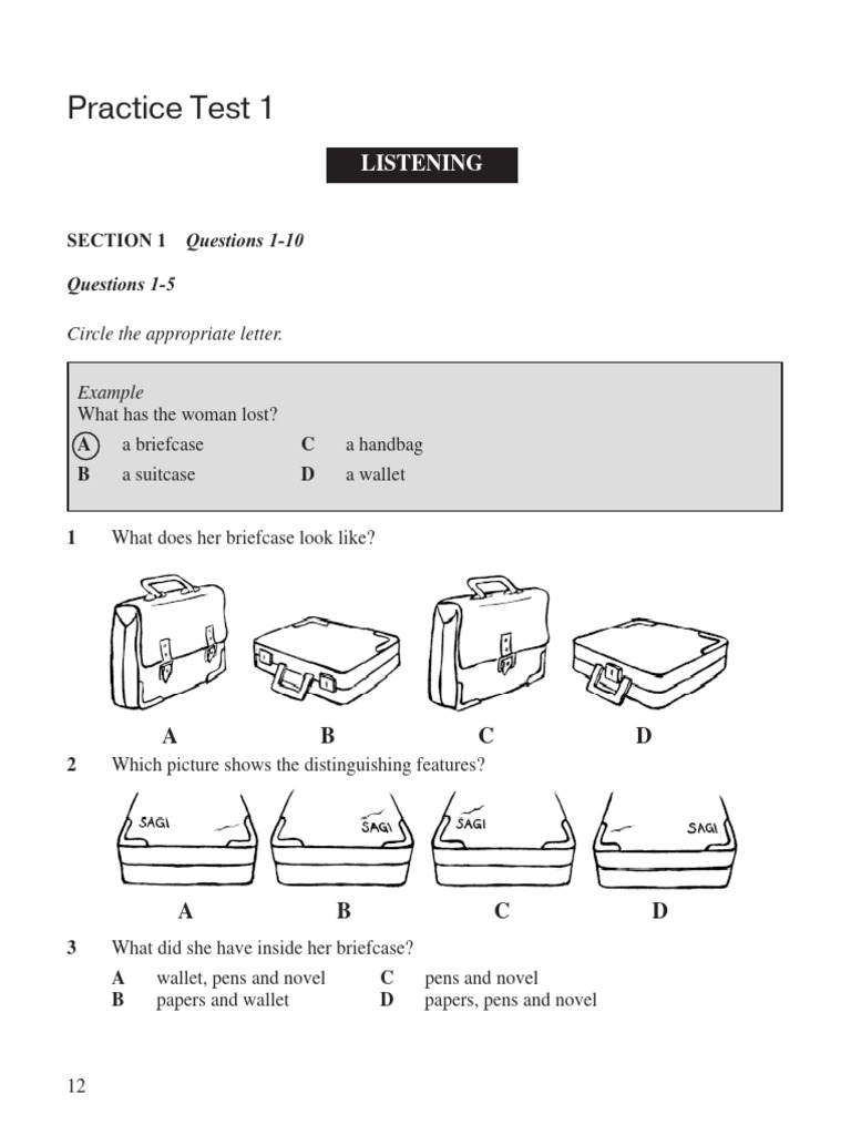 IELTS Listening - Reading Listening C1 Test-1 Questions | PDF | Lecture ...