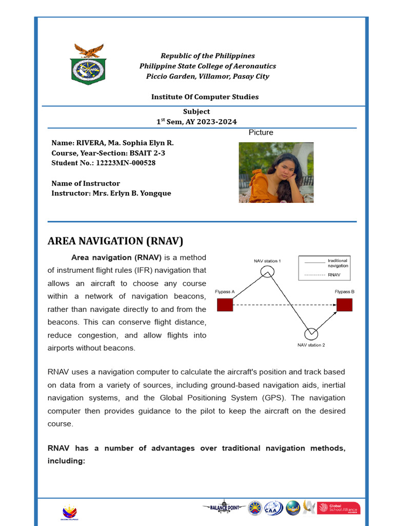 RIVERA_PRELIM_AREA-NAVIGATION | PDF | Navigation | Aircraft