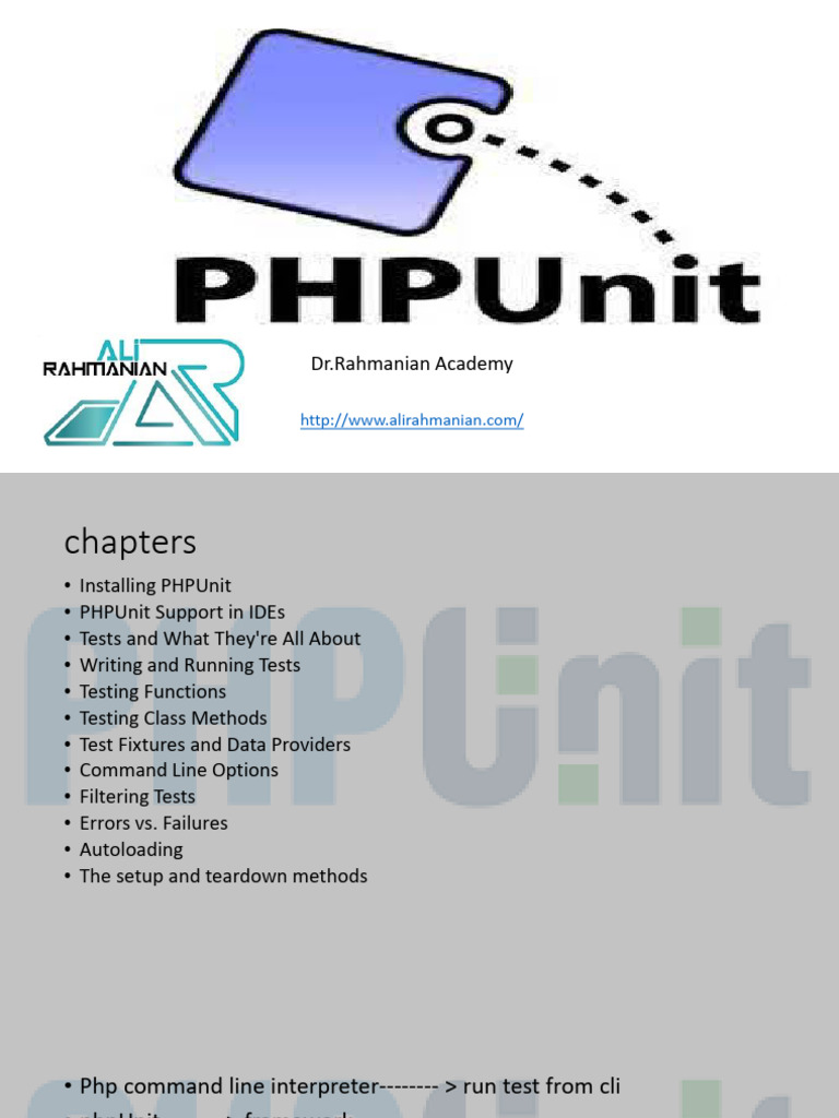Phpunit Pdf Php Command Line Interface