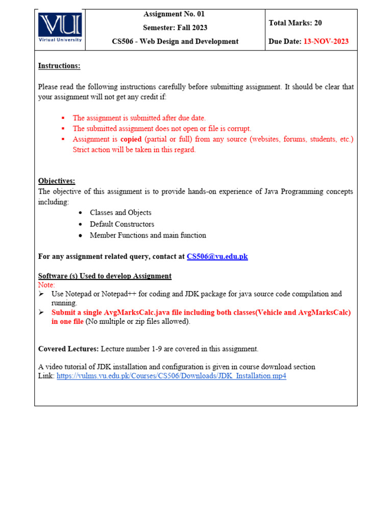 Fall 2023 - CS506 - 1 | PDF | Class (Computer Programming) | Programming