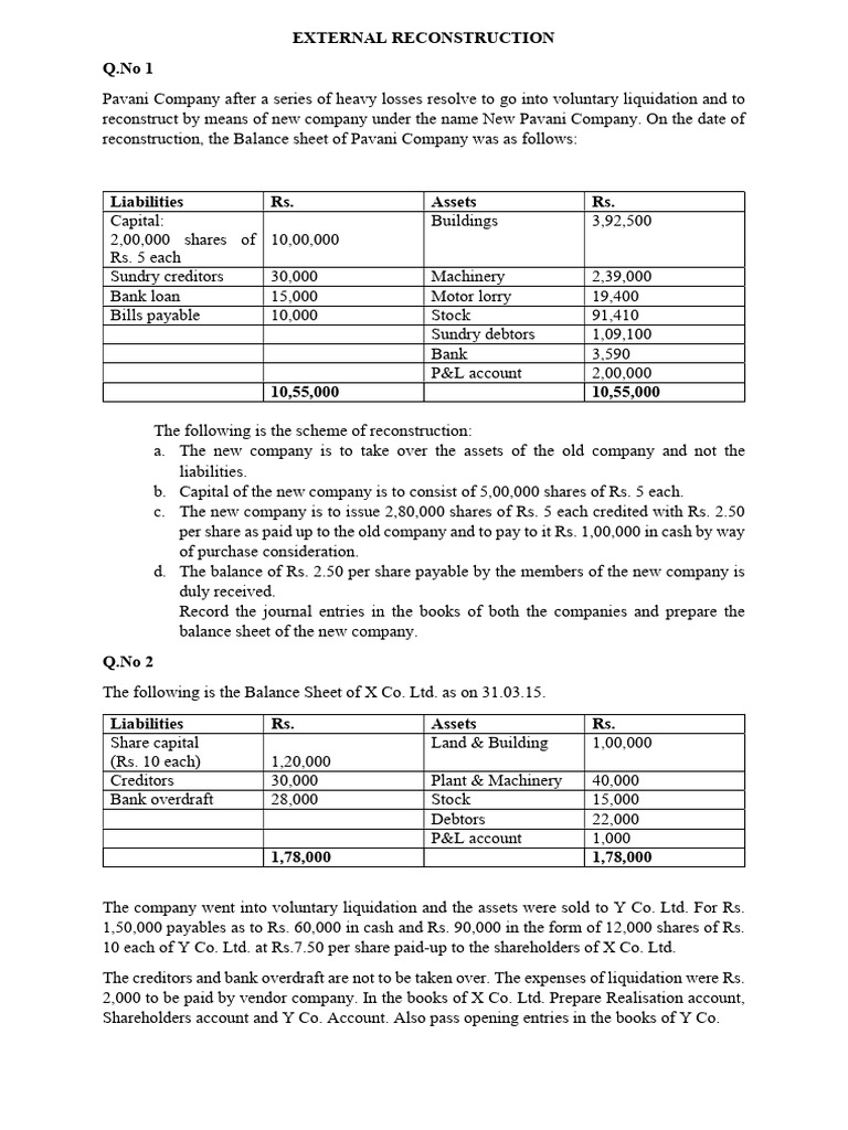 Abc Unit 3 PDF | PDF | Balance Sheet | Liquidation