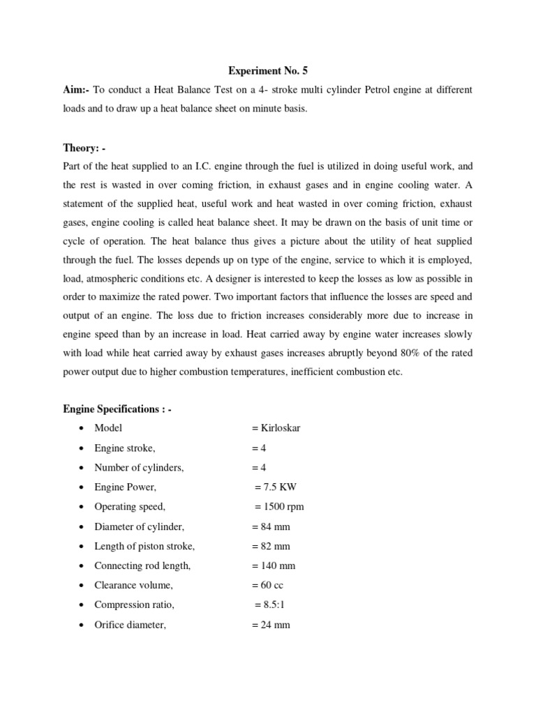 Exp 5 IC Printed | PDF | Engines | Physical Sciences