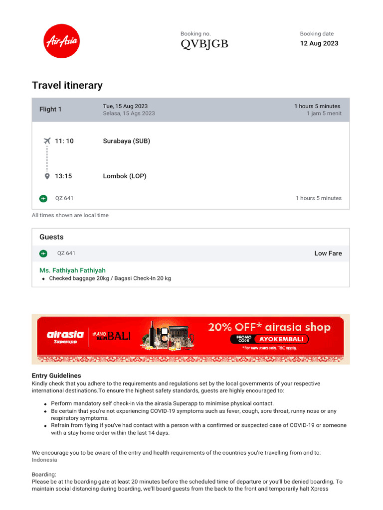 QVBJGB: Flight 1 | PDF