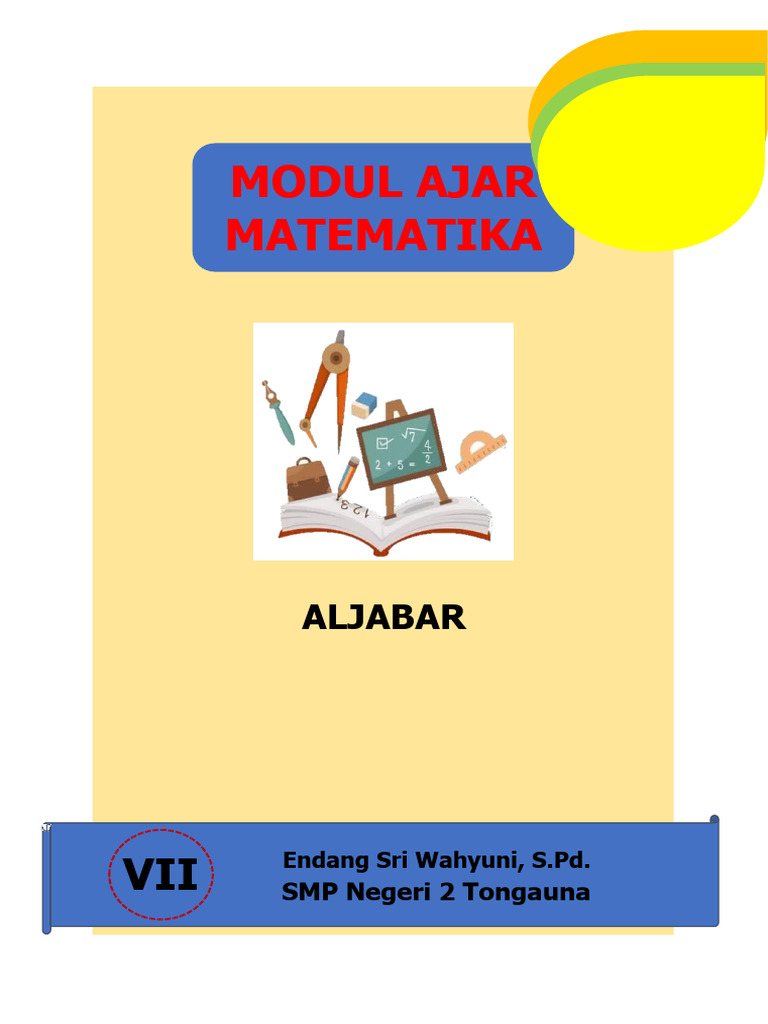 Modul Ajar Aljabar Kelas VII SMP | PDF | Karier & Perkembangan