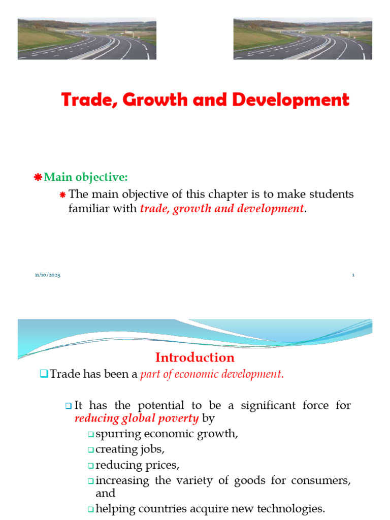 Linkage Among Trade, Growth and Development Ppt | PDF | Economic Growth ...