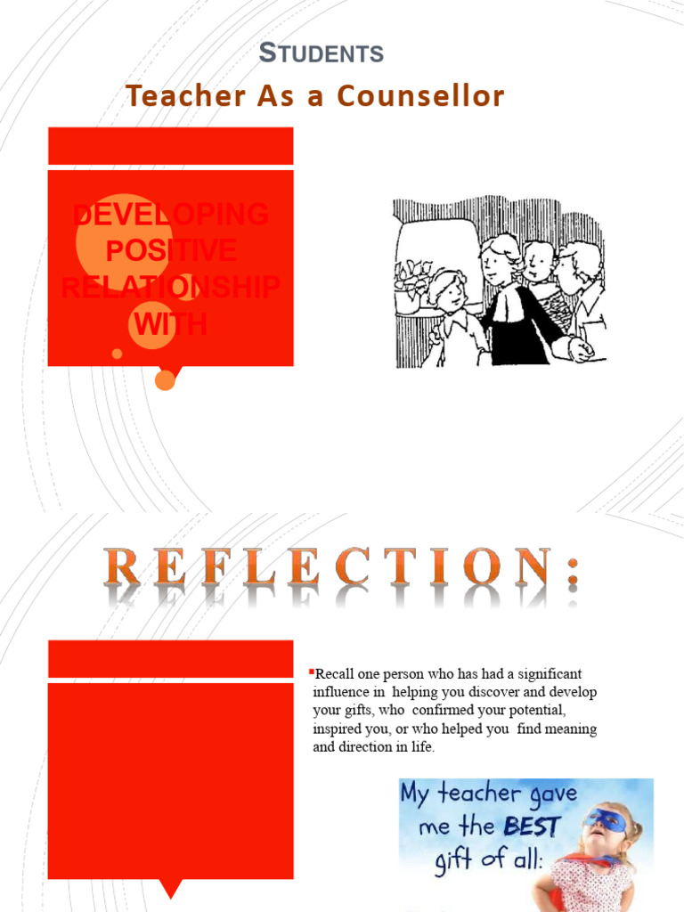 Developing Positive Relationship With The Students | PDF | Teachers ...