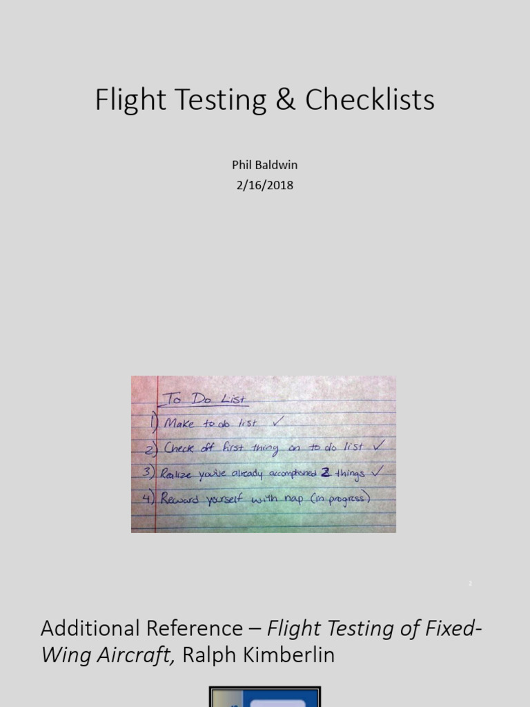 Purdue University, USA - Flight Test Planning and Checklists - v1 - 0 ...