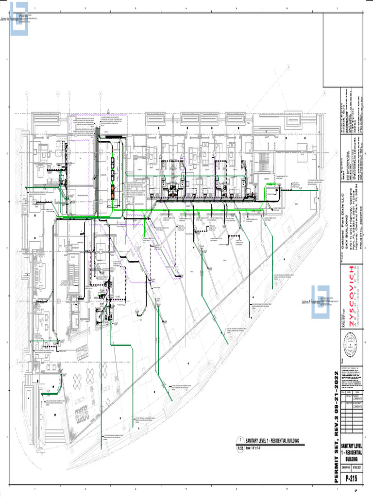 Jaime A Restrepo: Sanitary Level 1 - Residential Building | PDF