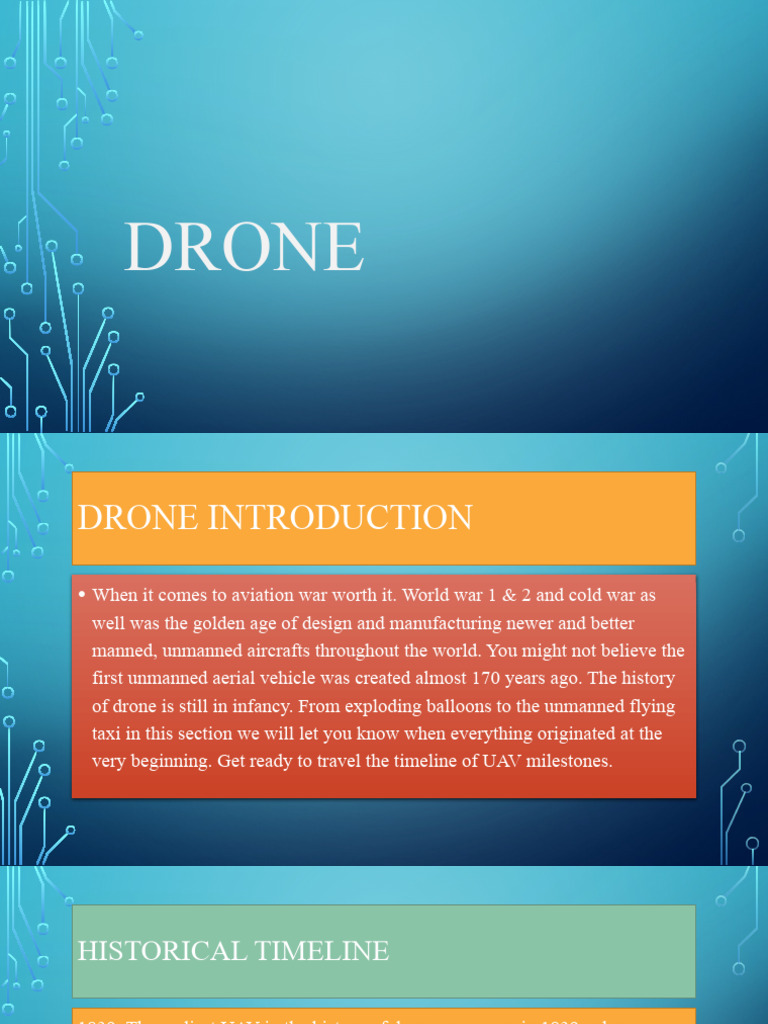 Drone Power Point | PDF | Unmanned Aerial Vehicle | Unmanned Combat ...