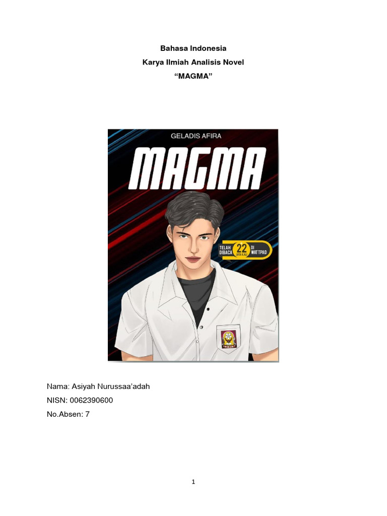 Analisis Novel "Magma" oleh Geladis Afira | PDF