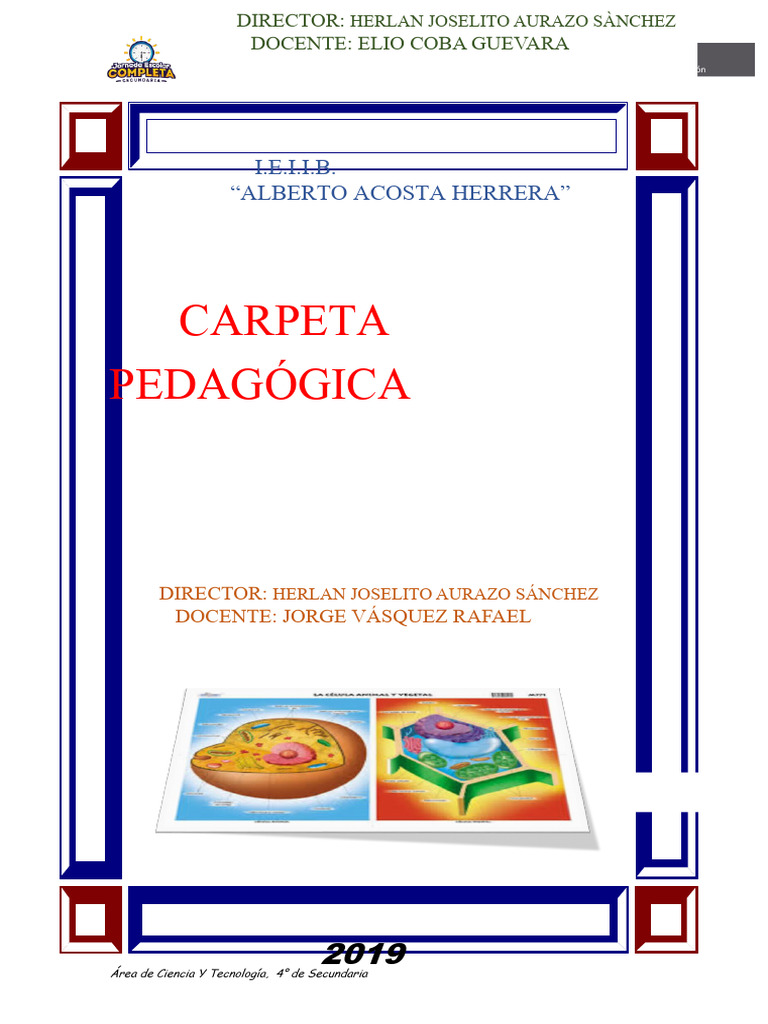 Prog Ct 4° Anual Unidad1 Jorge V Pdf Organismos Biomoléculas