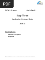 WIDA Speaking Scoring Scale GR 1 12 | PDF | Cognition | Human Communication