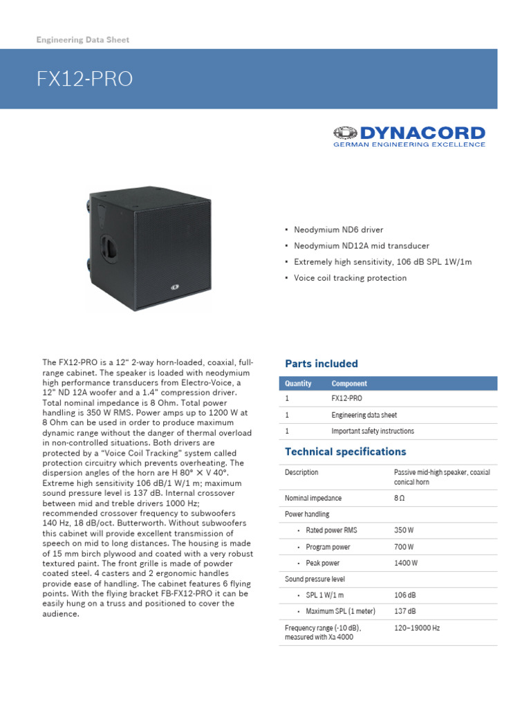 FX12-PRO_Datasheet_51_en_9199233803 | PDF | Electronics | Electrical ...