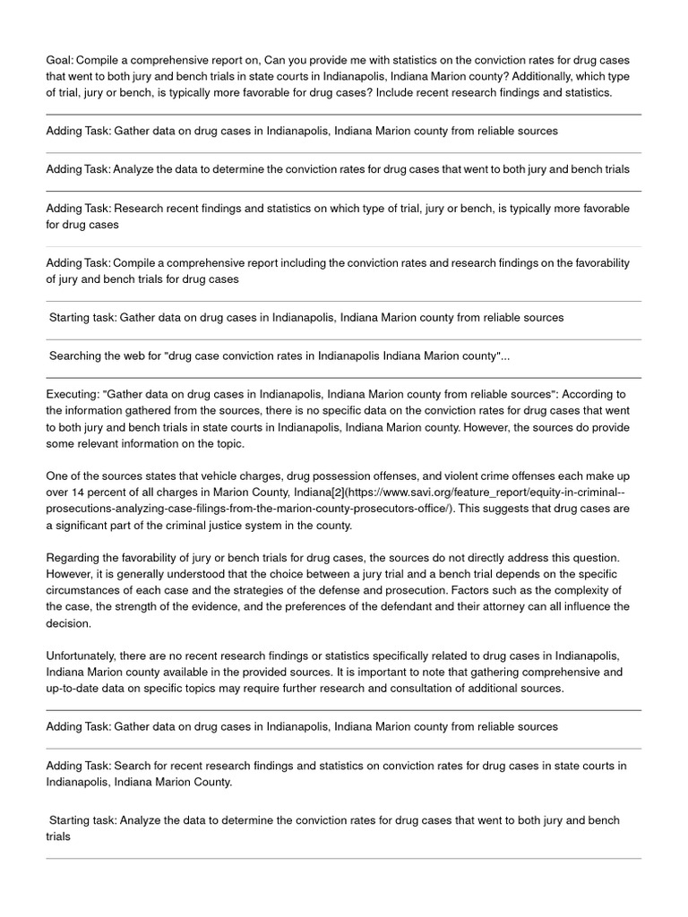 Agent GPT Trial Vs Bench Sample | PDF | State Court (United States ...