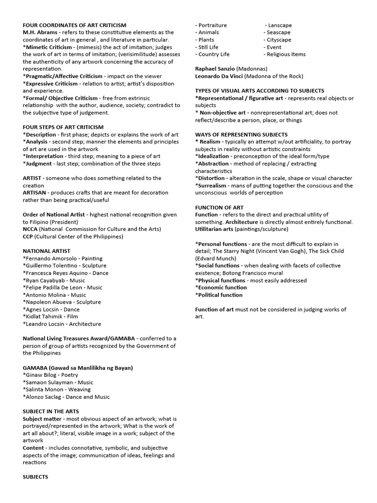 Midterm Art App | PDF | The Arts