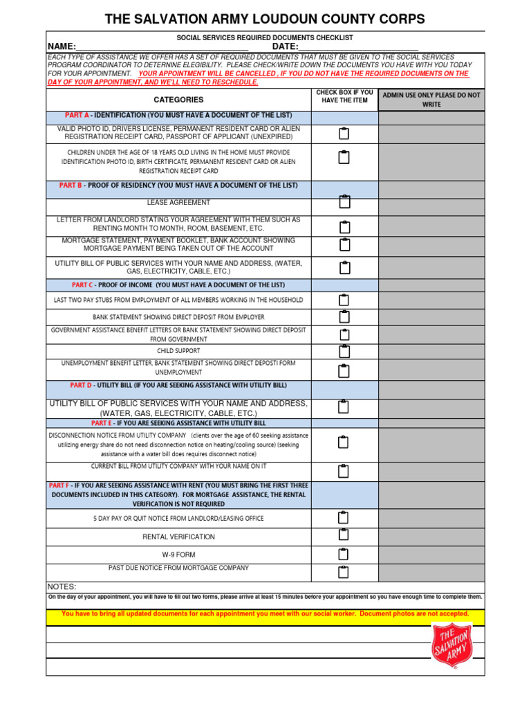 Documents Checklist 2020 Eng | PDF