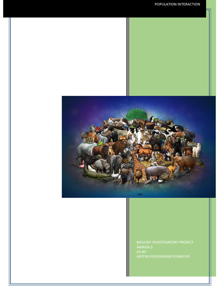 Population Interaction Ip Project Bio | PDF | Parasitism | Predation