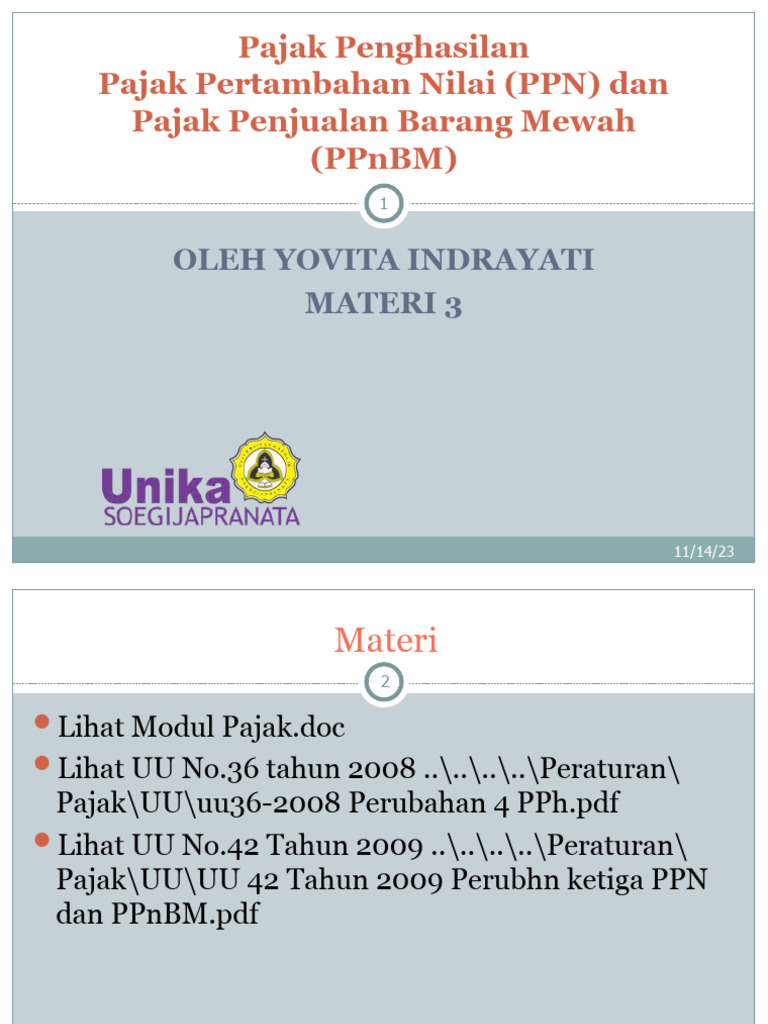 Materi 3 PPH, PPN, PPNBM | PDF
