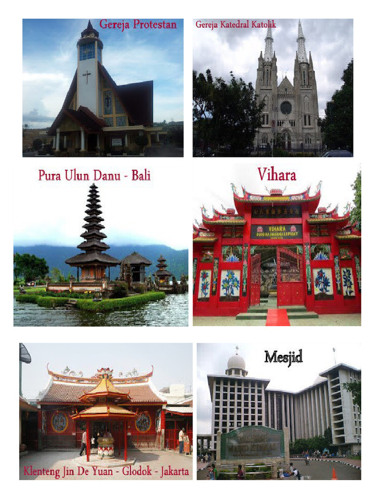 Gambar 6 Tempat Ibadah Di Indonesia | PDF