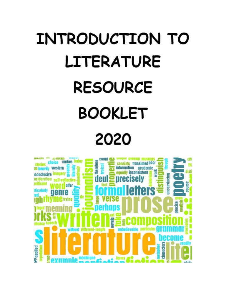 Intro To Literature Booklet | PDF | To Kill A Mockingbird