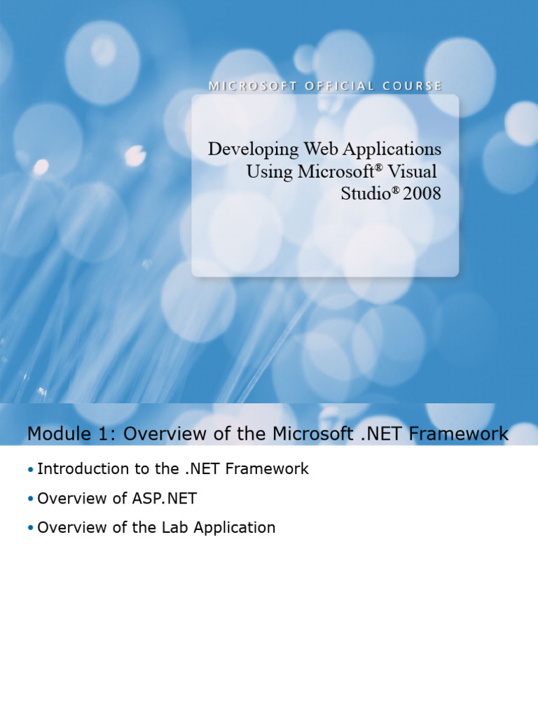 Developing Web Applications Using Microsoft Visual Studio 2008 | PDF | World Wide Web | Internet ...