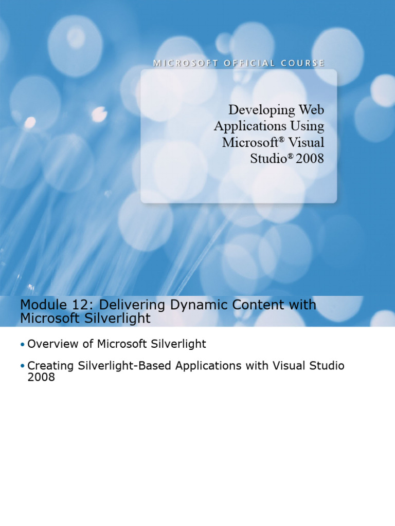 Developing Web Applications Using Microsoft Visual Studio 2008 | PDF | Extensible Application ...