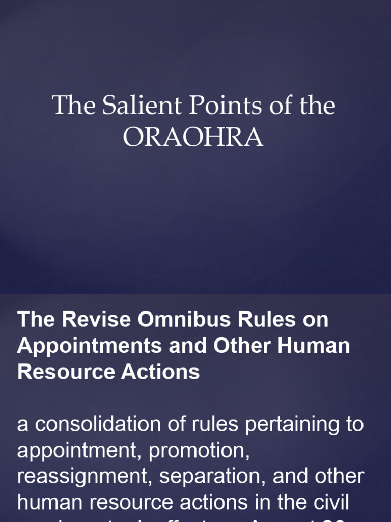 Ora Ohra HRMPSB Process | PDF | Academic Degree | Government