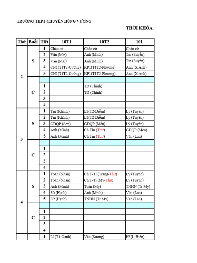 2023 2024. TKB GV HS | PDF