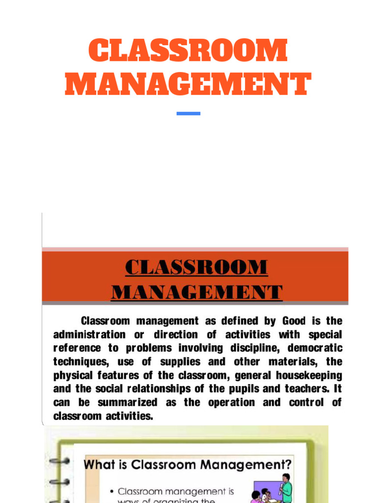 Classroom Management | PDF
