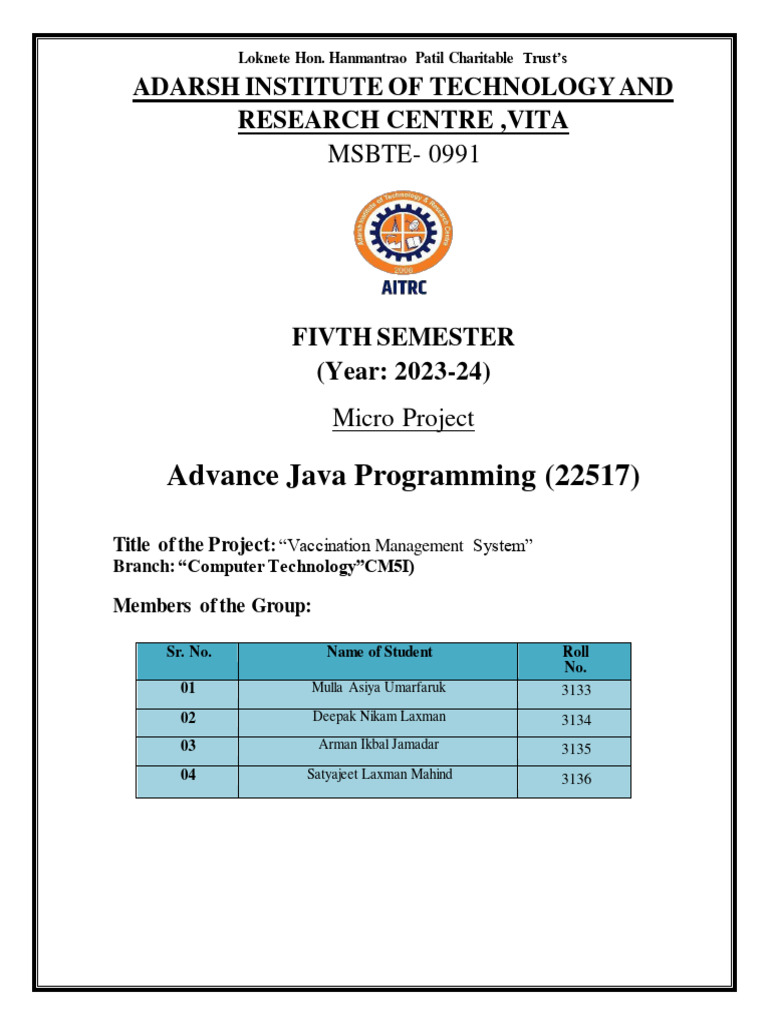 Ajp Microproject Deep12 Finnal | PDF | Arial | Rubric (Academic)