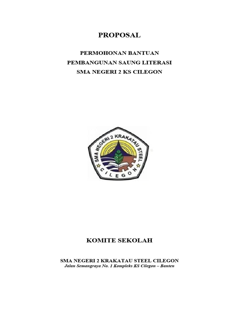 Proposal Saung Literasi | PDF