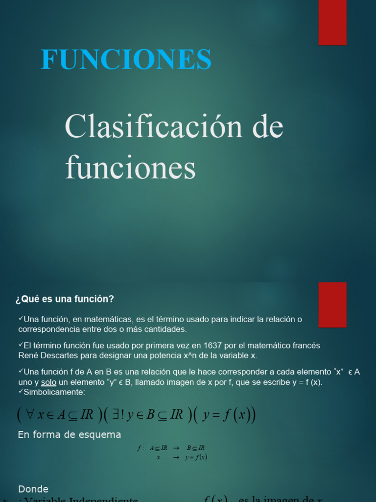 Clase 2 Funciones Reales-Clasificación 2 (Autoguardado) | PDF | Función (Matemáticas) | Variable ...