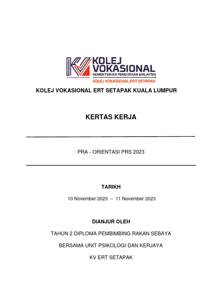 Paperwork Orientasi Explorace 2022 | PDF