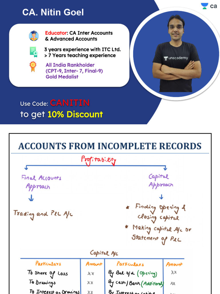 Single Entry (Accounts From Incomplete Records) | PDF | Debits And ...