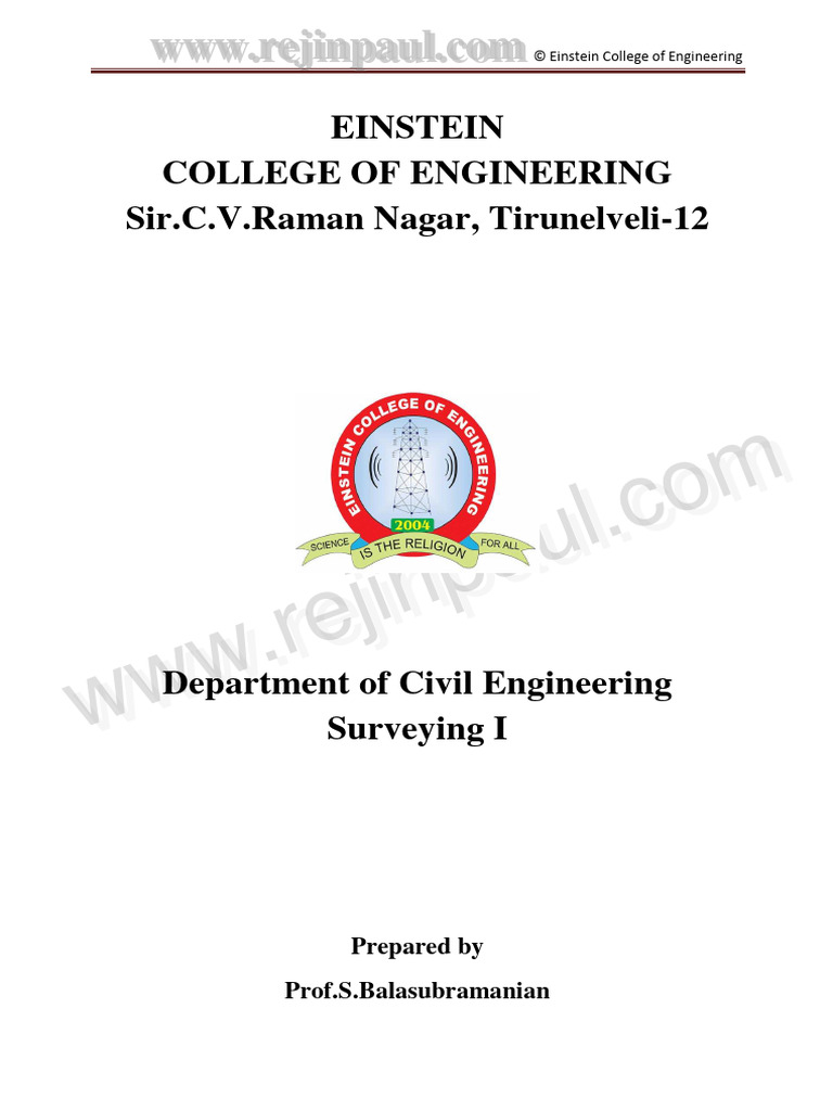 Ce37 Surveying I Notes | PDF | Surveying | Significant Figures