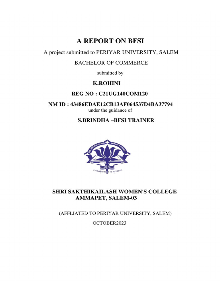 Naan Mudhalvan Front Sheet | PDF