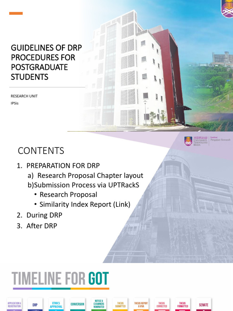 DRP Guidelines For Postgraduate Students | PDF | Doctor Of Philosophy ...