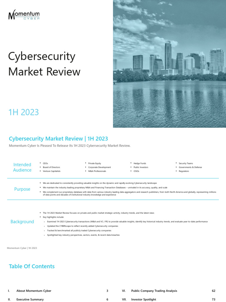 Cybersecurity Market Review | PDF | Computer Security | Security