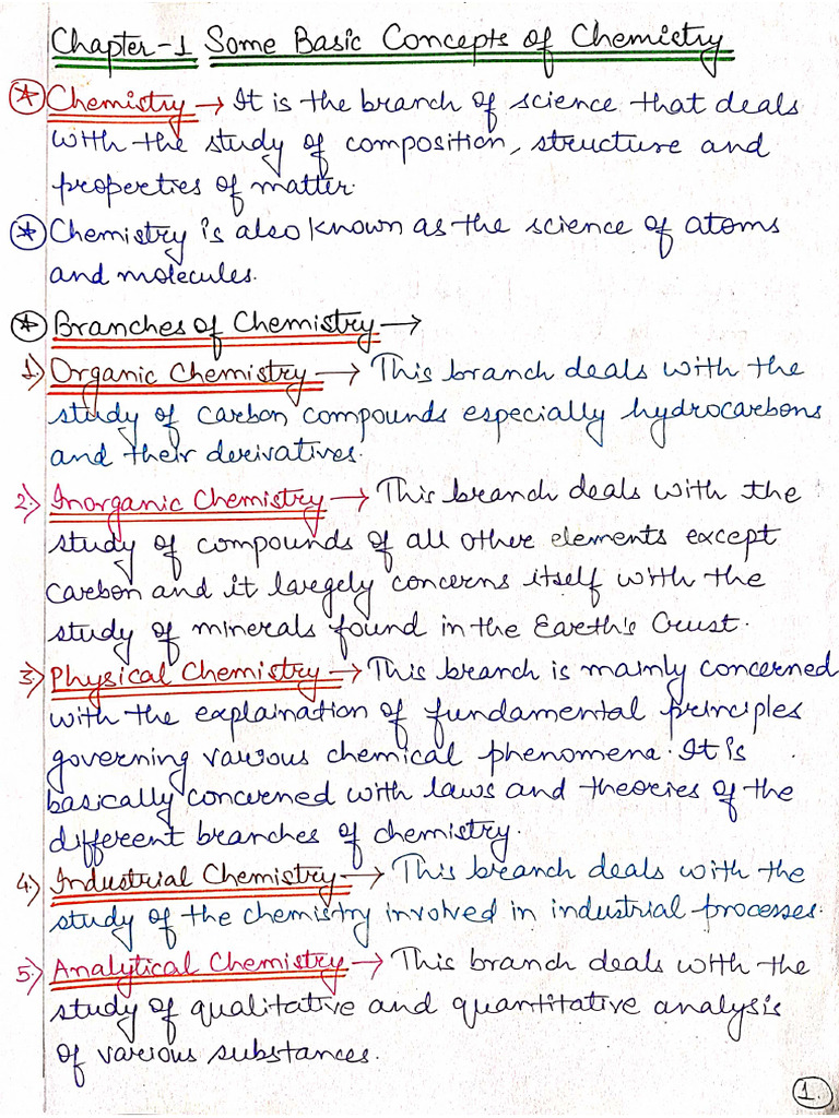 Chapter 1, Class Xi, Final | PDF