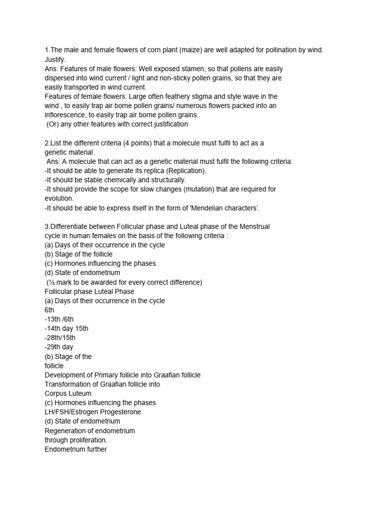 12 Pyq Pdf Sex Biology 