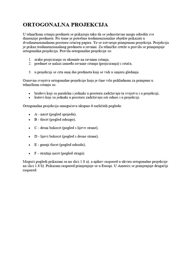 Ortogonalna Projekcija | PDF