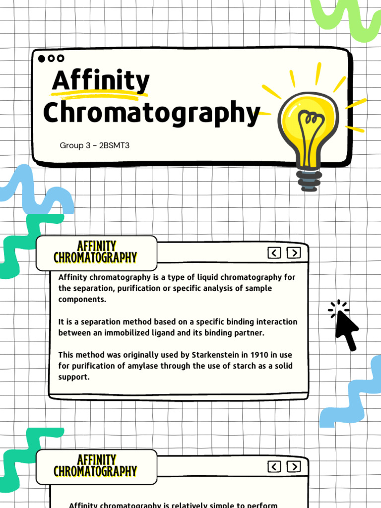 Affinity Chromatography Group 2 2bsmt3 | PDF | Chromatography | Ligand ...