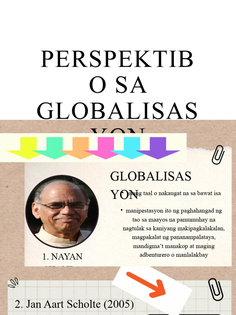 Perspektibo at Pananaw Sa Globalisasyon 2nd Topic | PDF