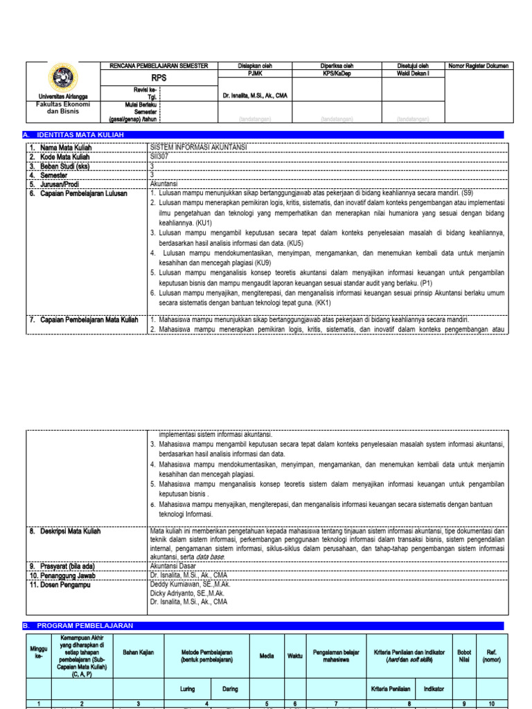 Rps-Sia Bwi 2023-2024 | PDF