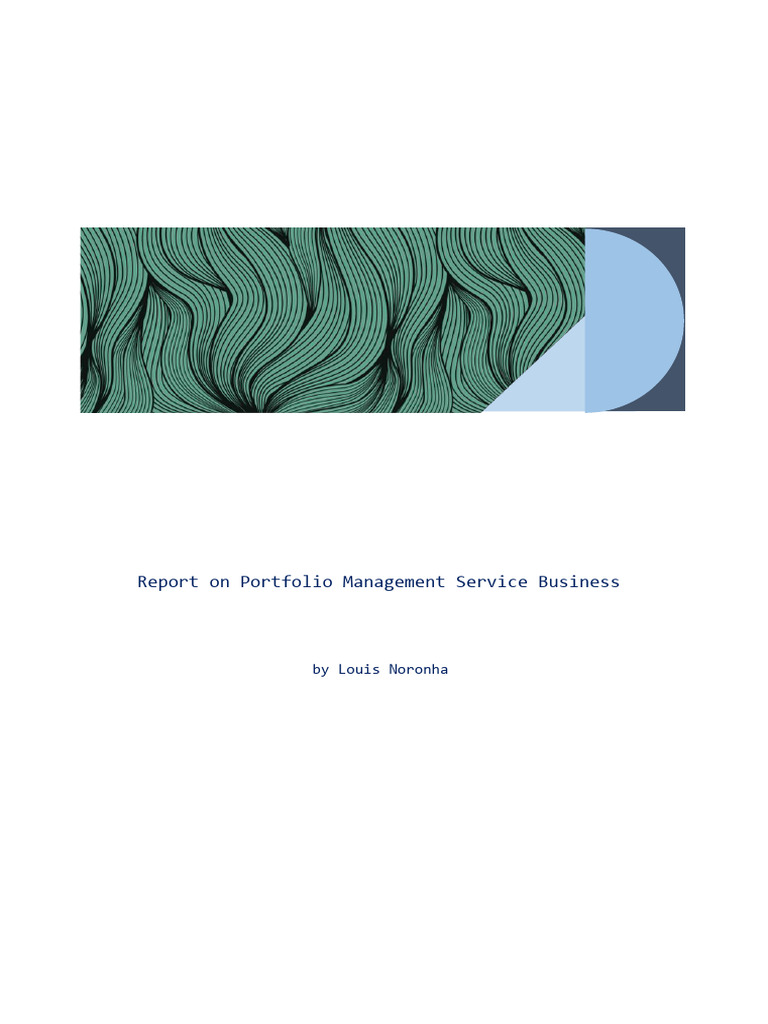 Portfolio Management Compliance Report | PDF | Regulatory Compliance | Risk