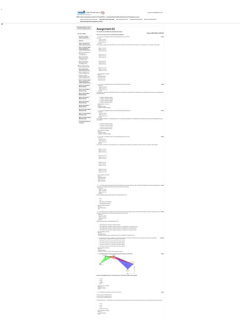 Fundamentals of Additive Manufacturing Technologies - Unit 4 - Week 2 - Computer Aided Process ...