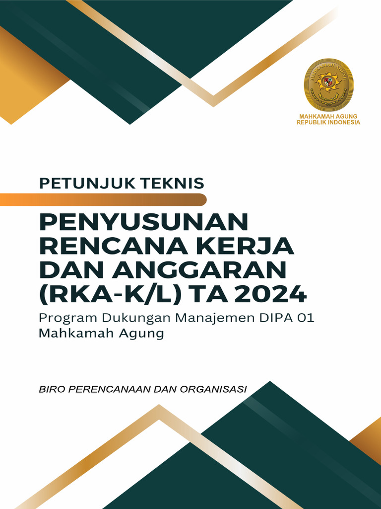 JUKNIS Penyusunan RKA KL 2024 | PDF