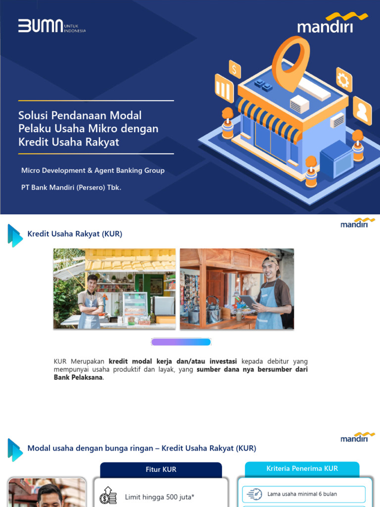 Solusi Pendanaan Modal Pelaku Usaha Mikro Dengan Kredit Usaha Rakyat ... Solusi Pendanaan Modal Pelaku Usaha Mikro Dengan Kredit Usaha Rakyat ...