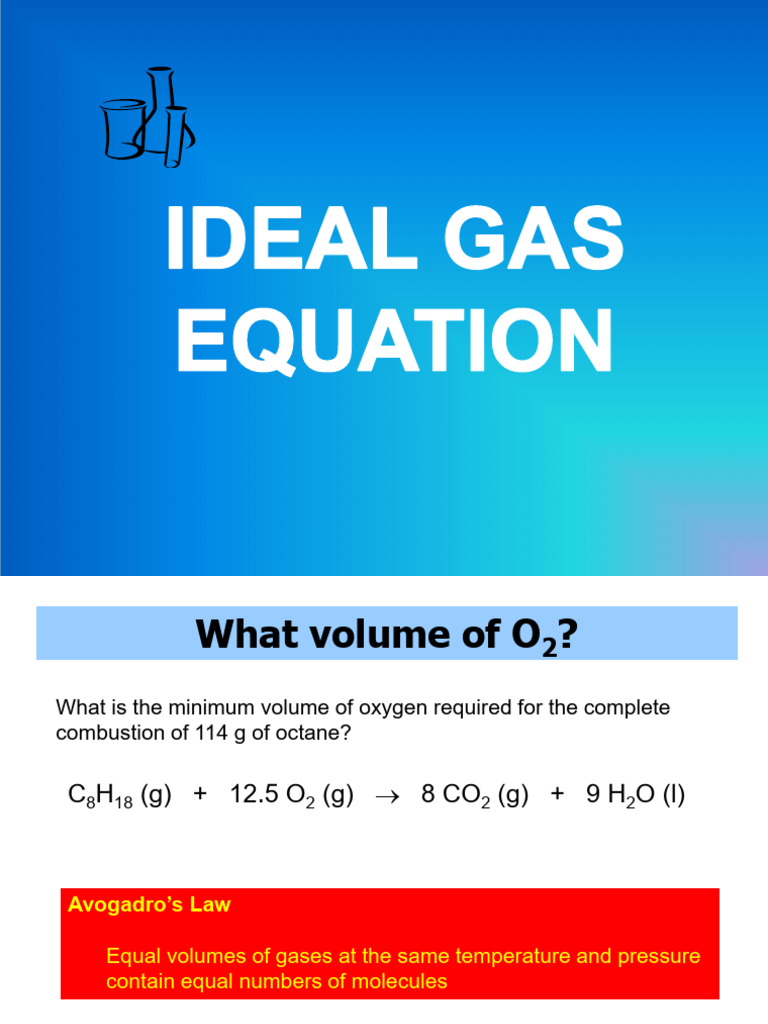 1.10 Ideal Gas Equation | PDF | Gases | Mole (Unit)